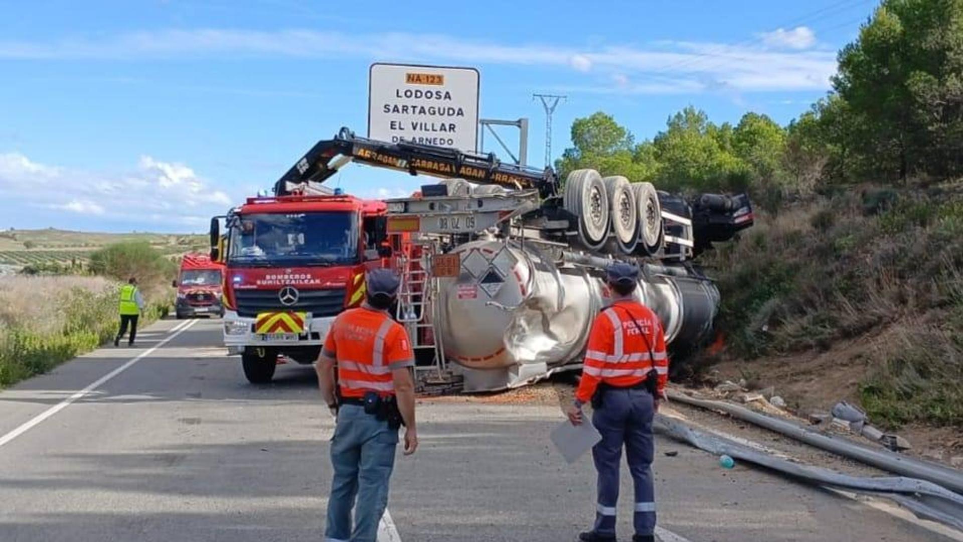 Fallece Un Camionero De 54 Años En Una Colisión Entre Dos Camiones En